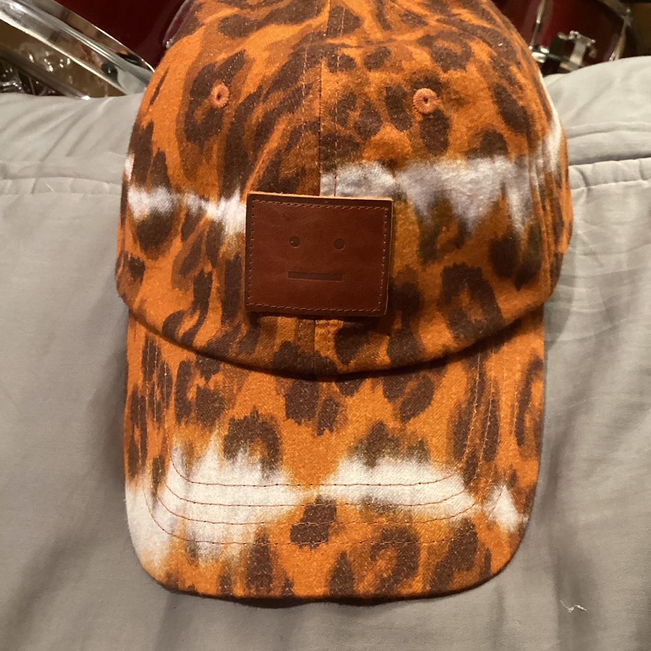 ACNE Studios leopard print bleach hat 100%... | Depop