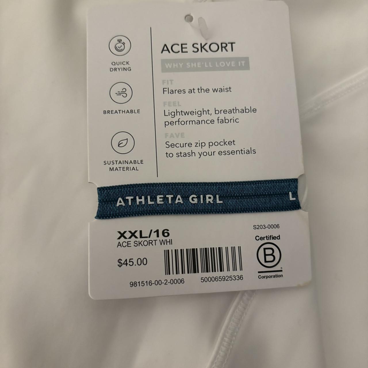 Athleta tennis skirt with tags fits like women’s S - Depop