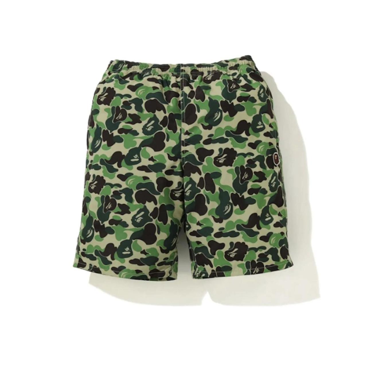 BAPE ABC Beach Shorts (SS20) Green - Depop