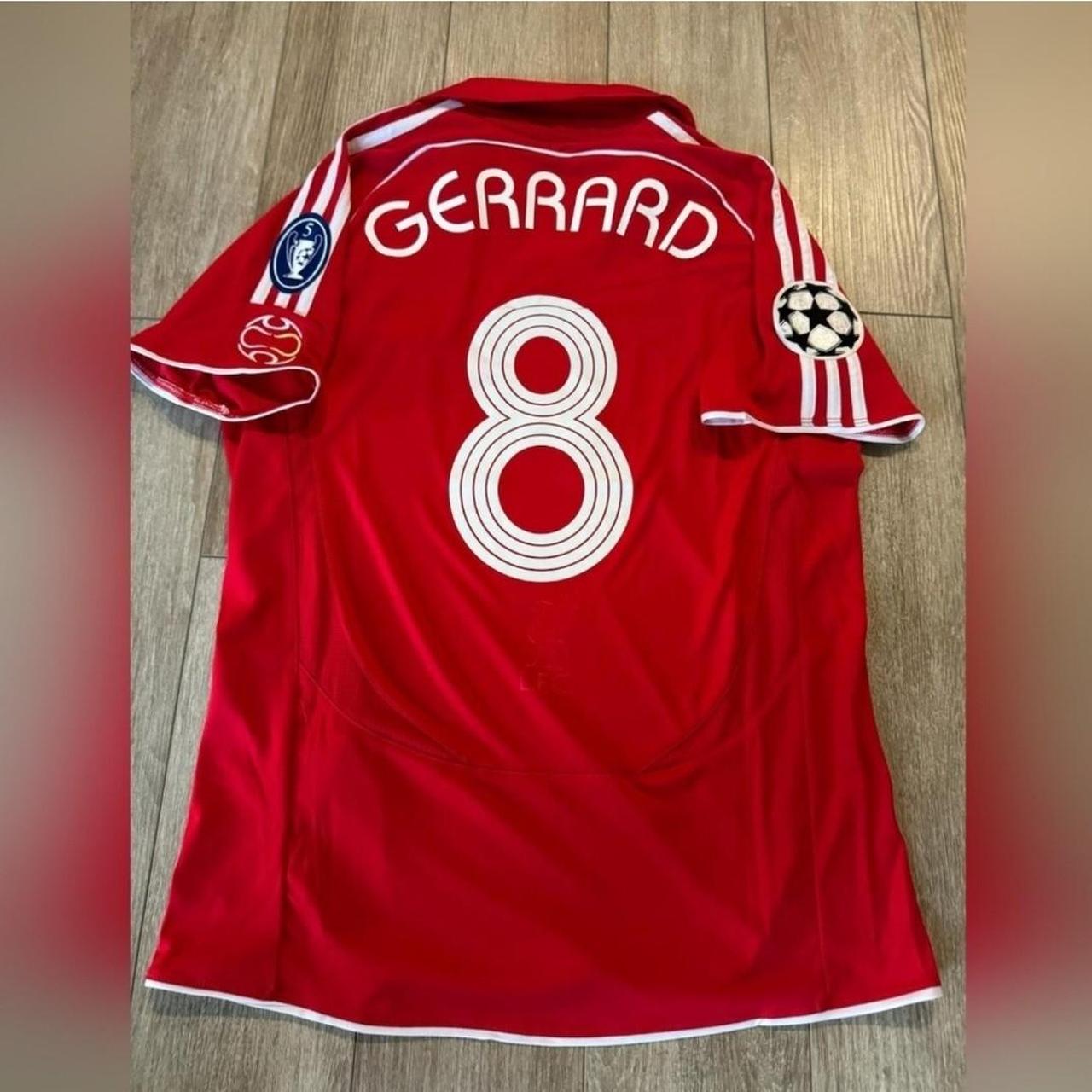 Liverpool Retro 2007 Gerrard #8 - Depop