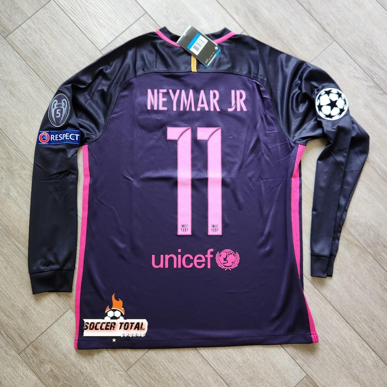Jersey Soccer Barcelona Version Retro Neymar Jr #11 - Depop