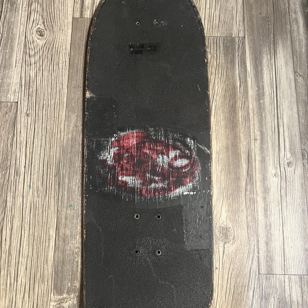 Vintage Powell skull and sword skateboard deck - Depop
