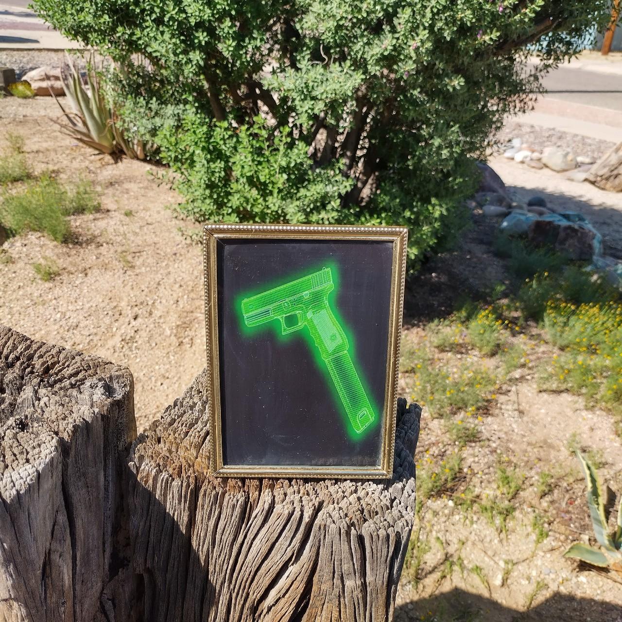 Neon Glock with Extendo Art Print By Neon... - Depop