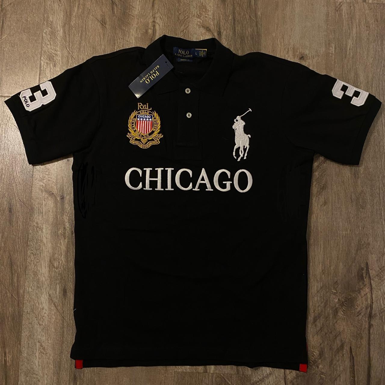 Ralph Lauren Chicago Polo 🖤 size L (GRAILED... | Depop