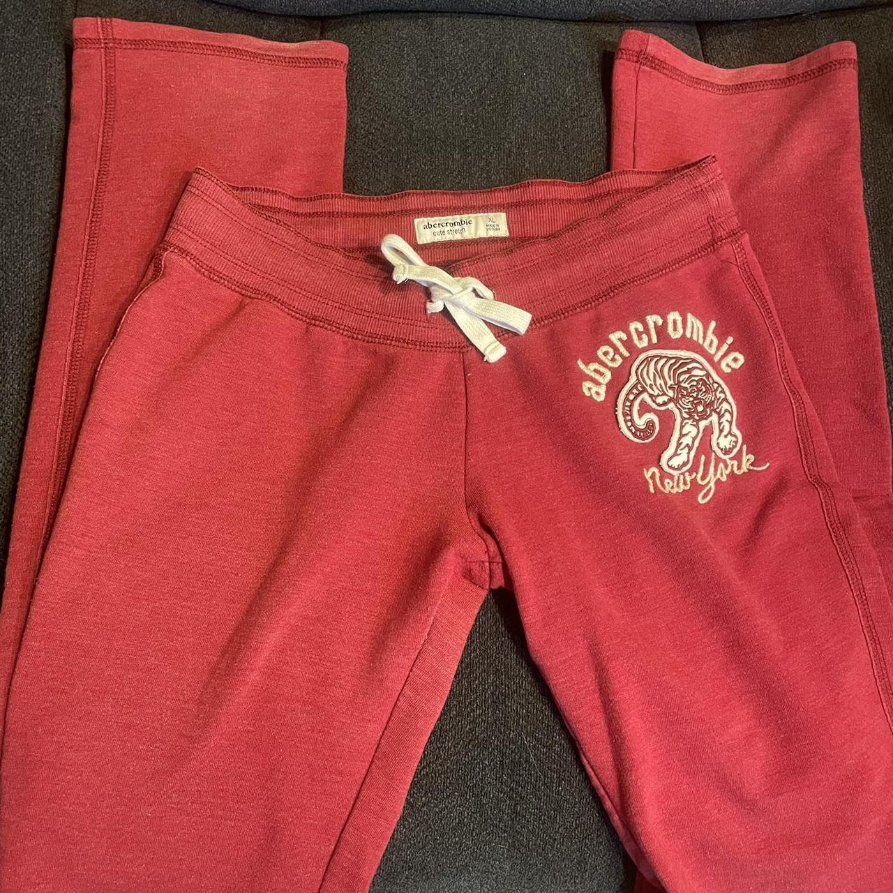 VINTAGE abercrombie low rise sweats size says xl (i... - Depop