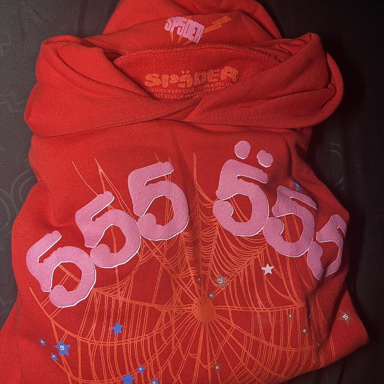 spider 555 hoodie medium/large - Depop