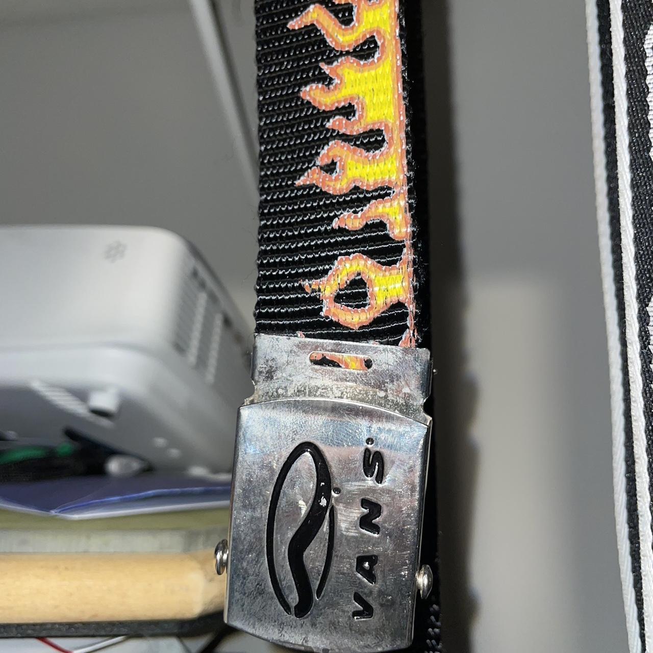 vintage flame vans belt #skater #affliction #y2k... - Depop