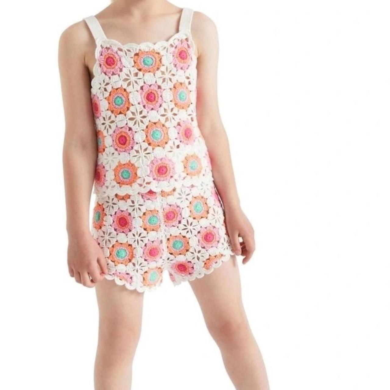 SEED GIRLS Crochet set, size large. Would fit 8-10.... - Depop