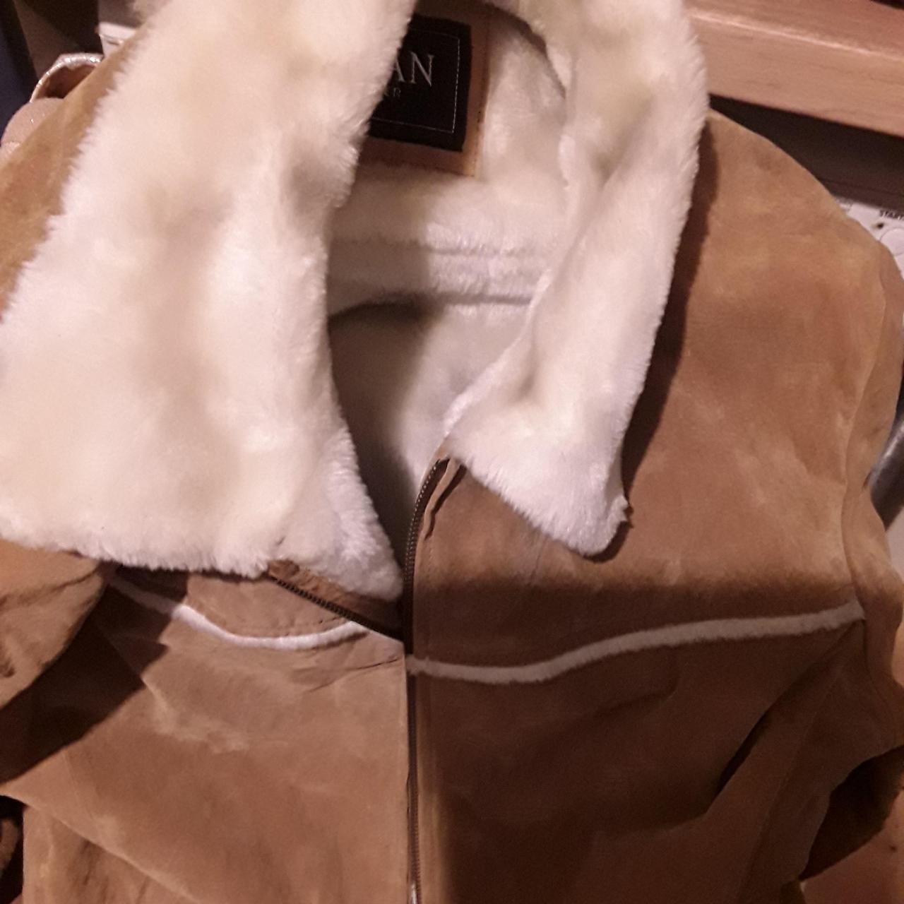 Winter jacket.. with fur inside.. hardly worn.. size... - Depop