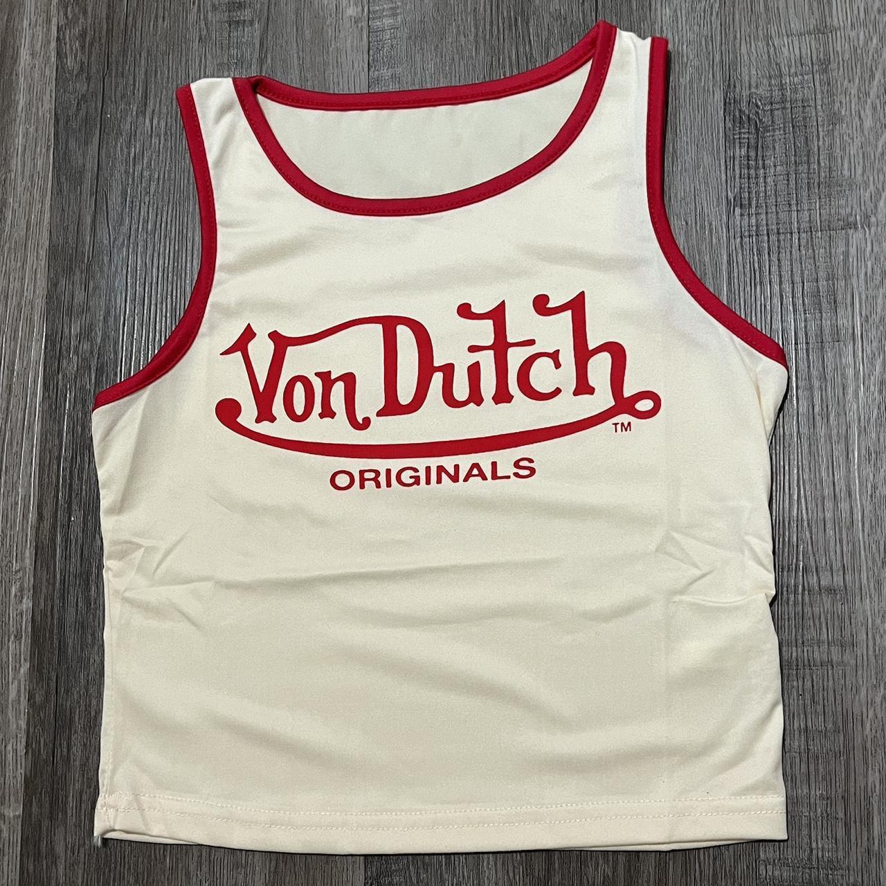 Original Vintage Von Dutch Crop Top T Shirt Baby... - Depop