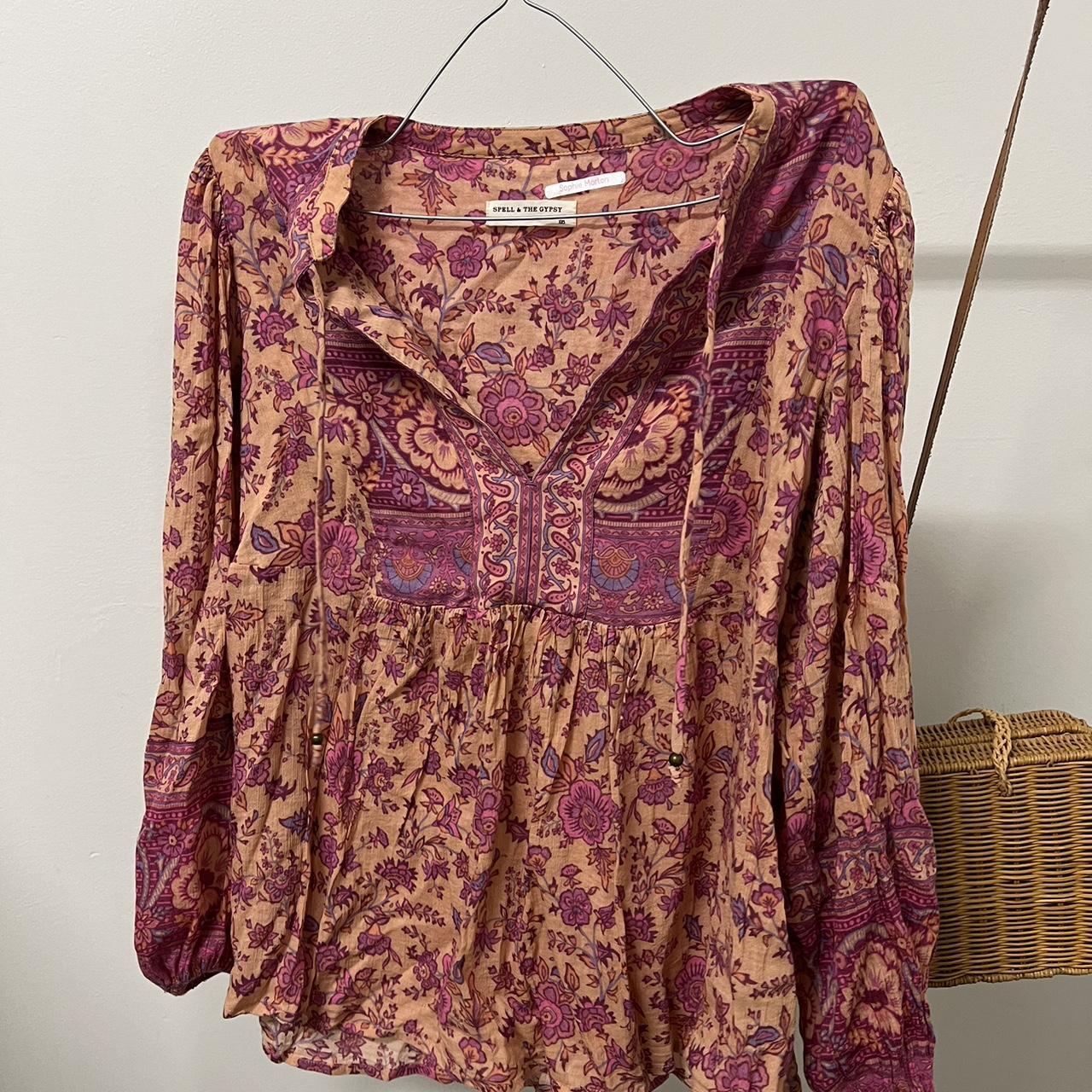 Spell blouse Xx small $25 - Depop