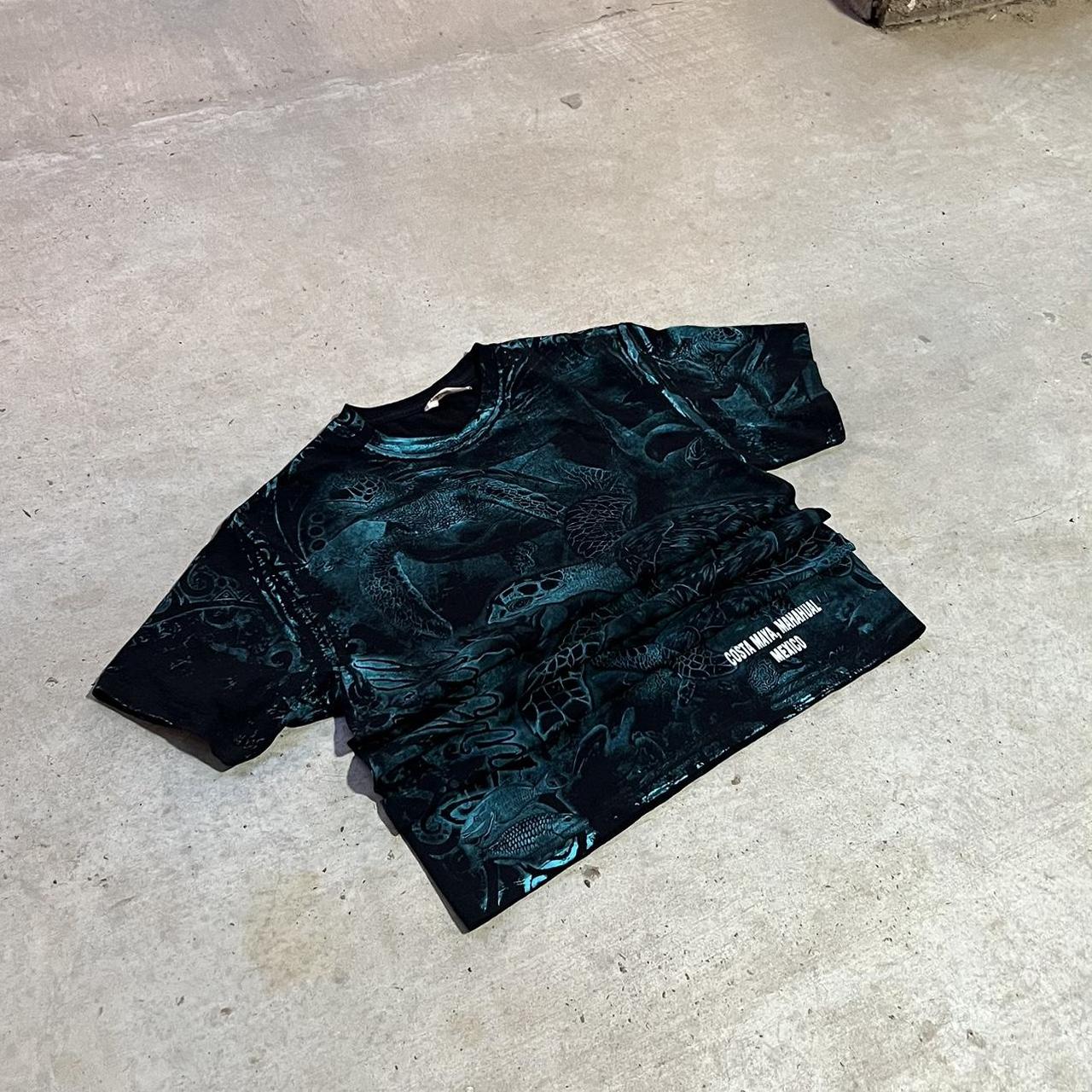 Vintage Costa Maya Mexico AOP Turtle Tee L 📲DM if... | Depop