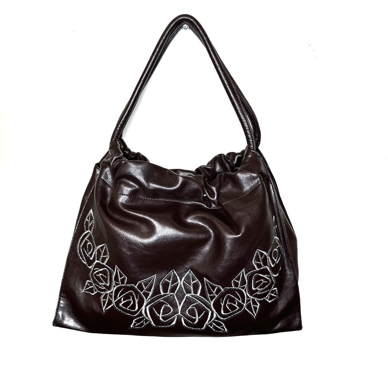 VINTAGE LEATHER ROSE PURSE🌹 - Depop