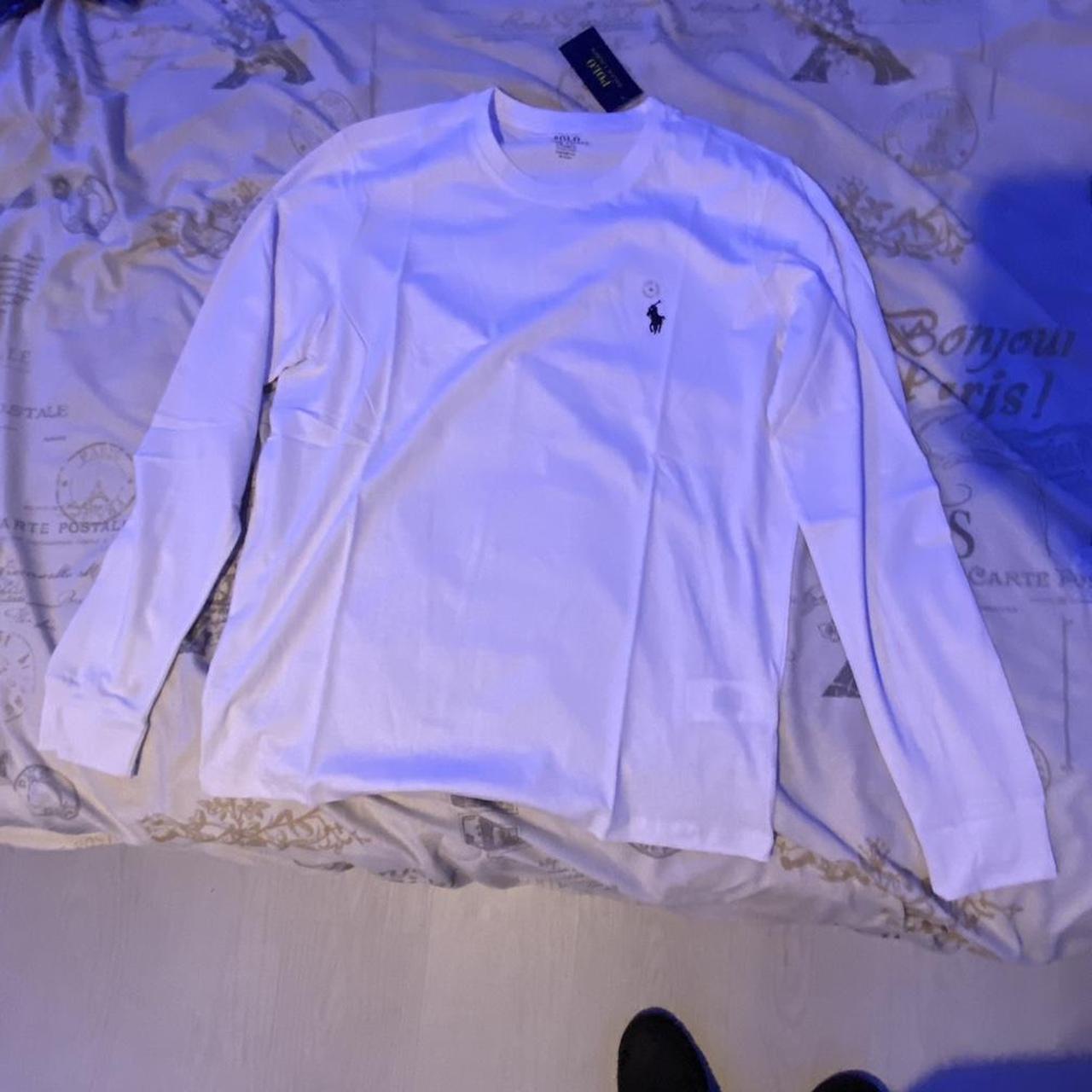 White Polo Ralph Lauren Long Sleeve... - Depop