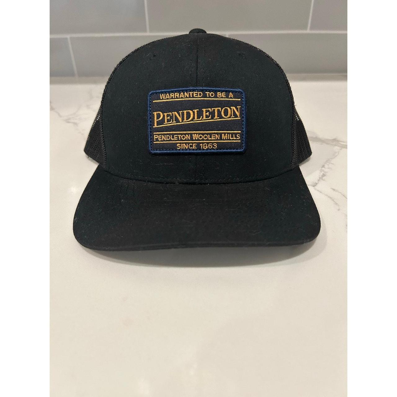 Pendleton SnapBack Trucker Hat Black OSFM EUC - Depop