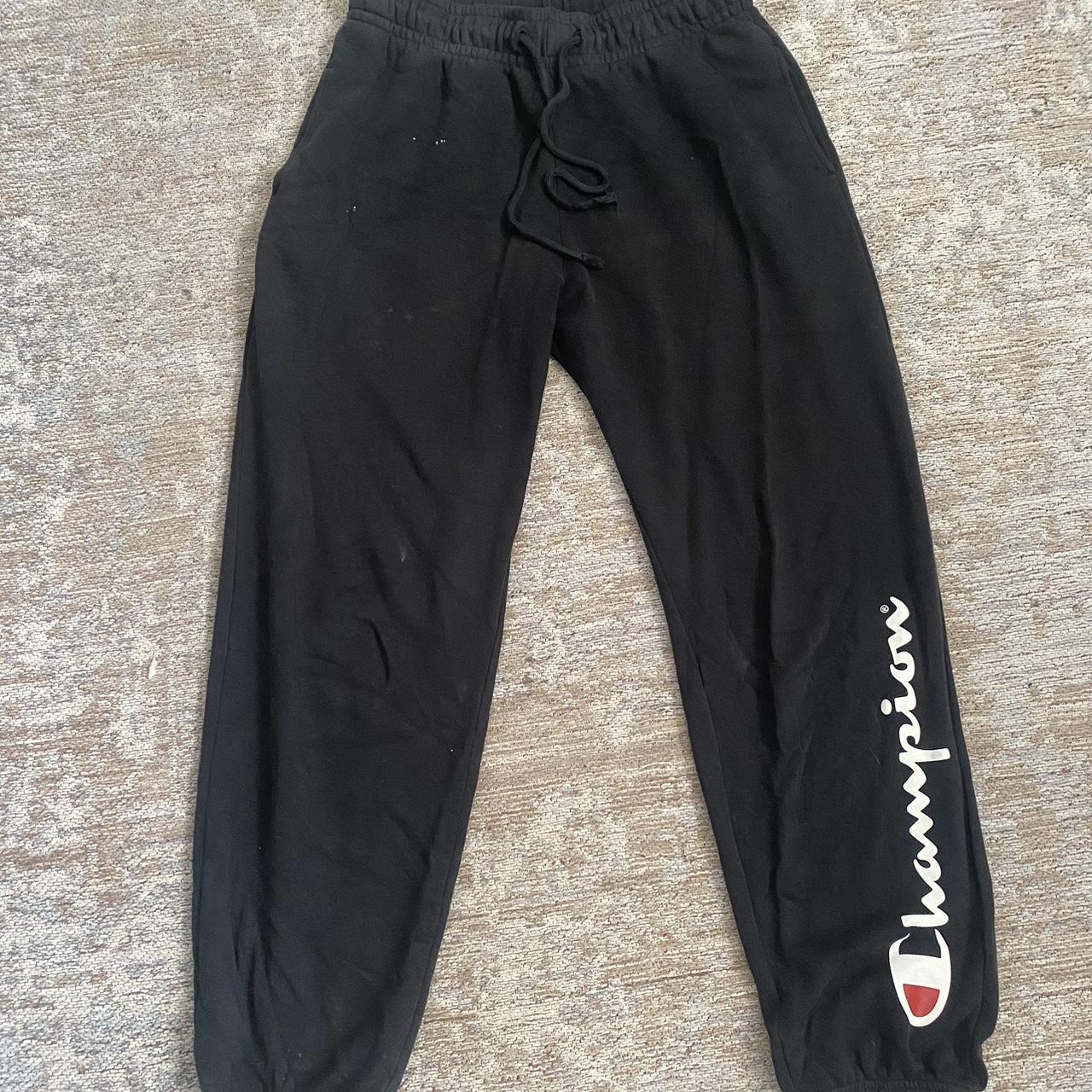 CHAMPION • trackies • size M • a few paint stains,... - Depop