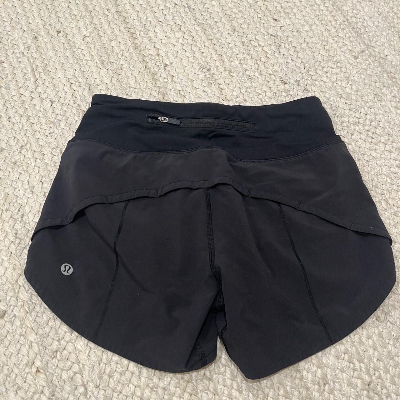 only worn once black Lulu lemon shorts 2.5 high... - Depop