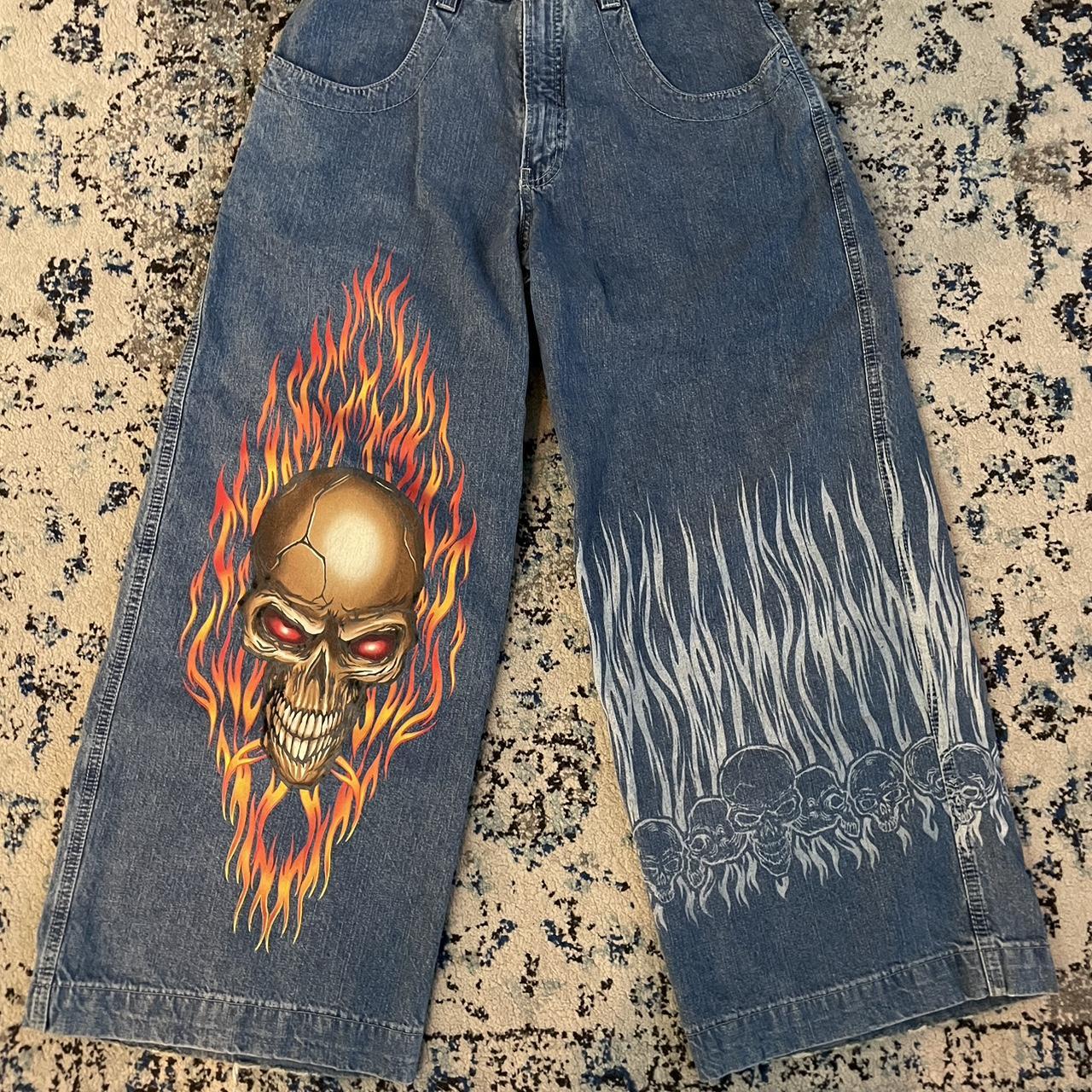 JNCO GHOST RIDERS 💀🔥🔥 Crazy rare pair Personals so... - Depop