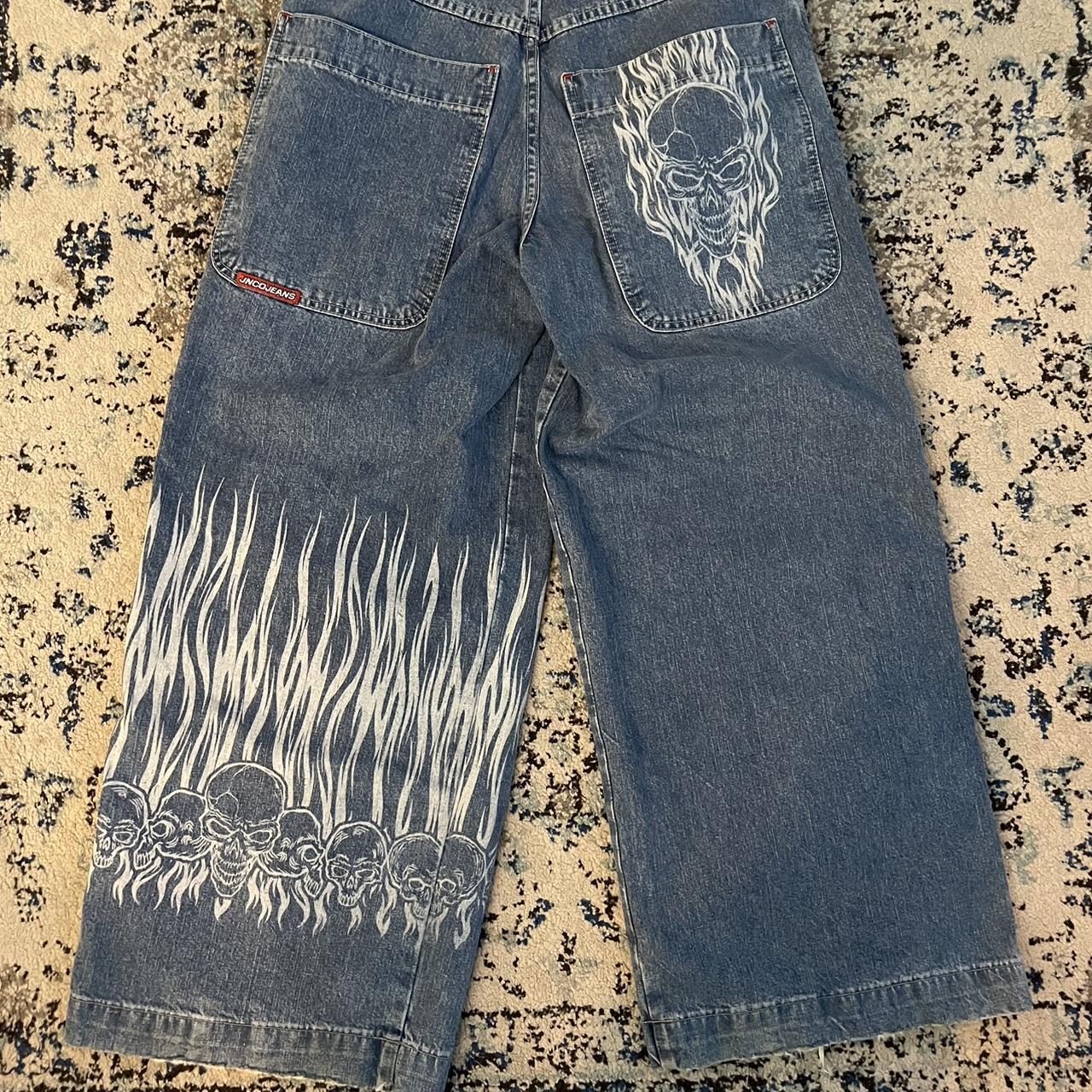 JNCO GHOST RIDERS 💀🔥🔥 Crazy rare pair Personals so... - Depop