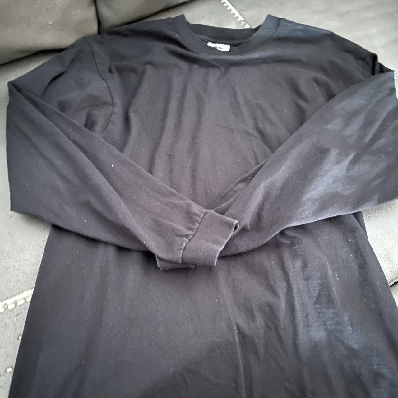 black long sleeve pro club heavyweight... - Depop