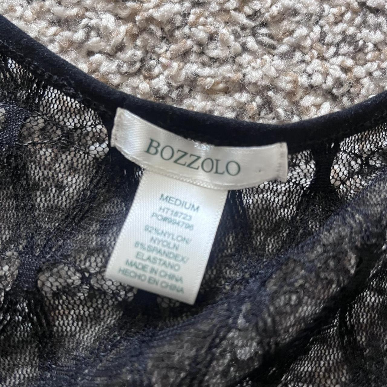 Black lace mesh Bozzolo top #goth ... | Depop