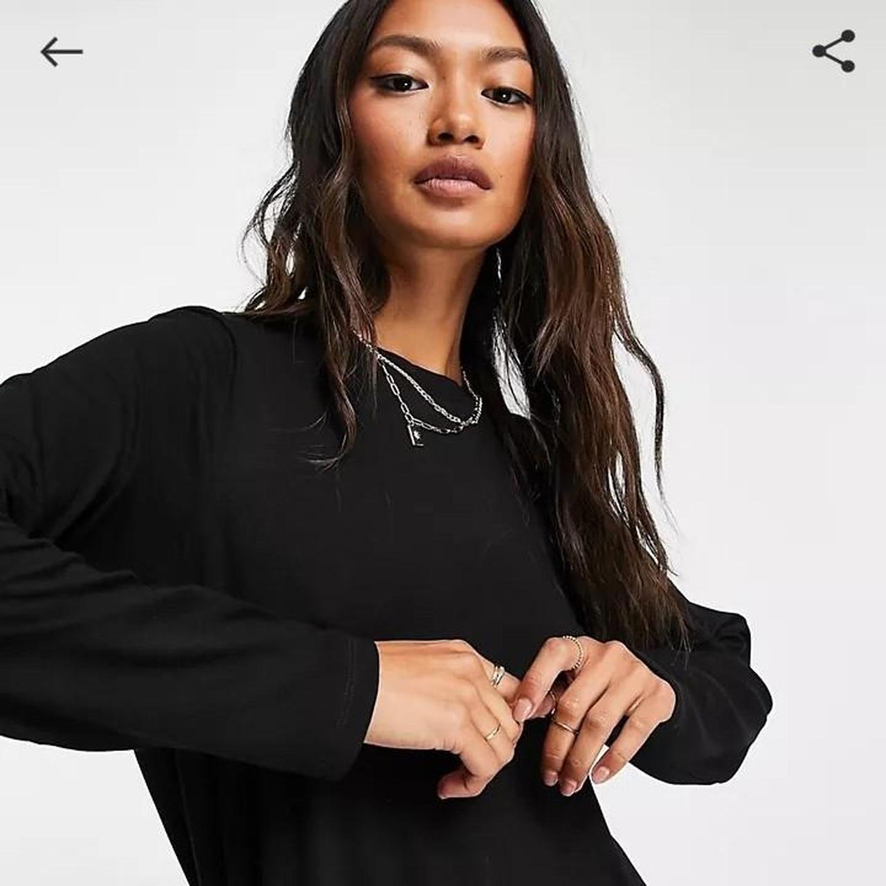 Long sleeve black maxi dress from ASOS. Super comfy... - Depop