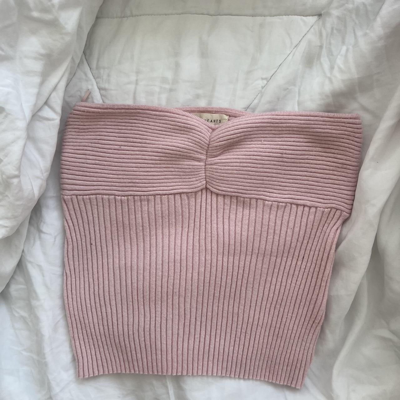 L.A hearts tube top from PacSun. Worn once. Light pink. - Depop