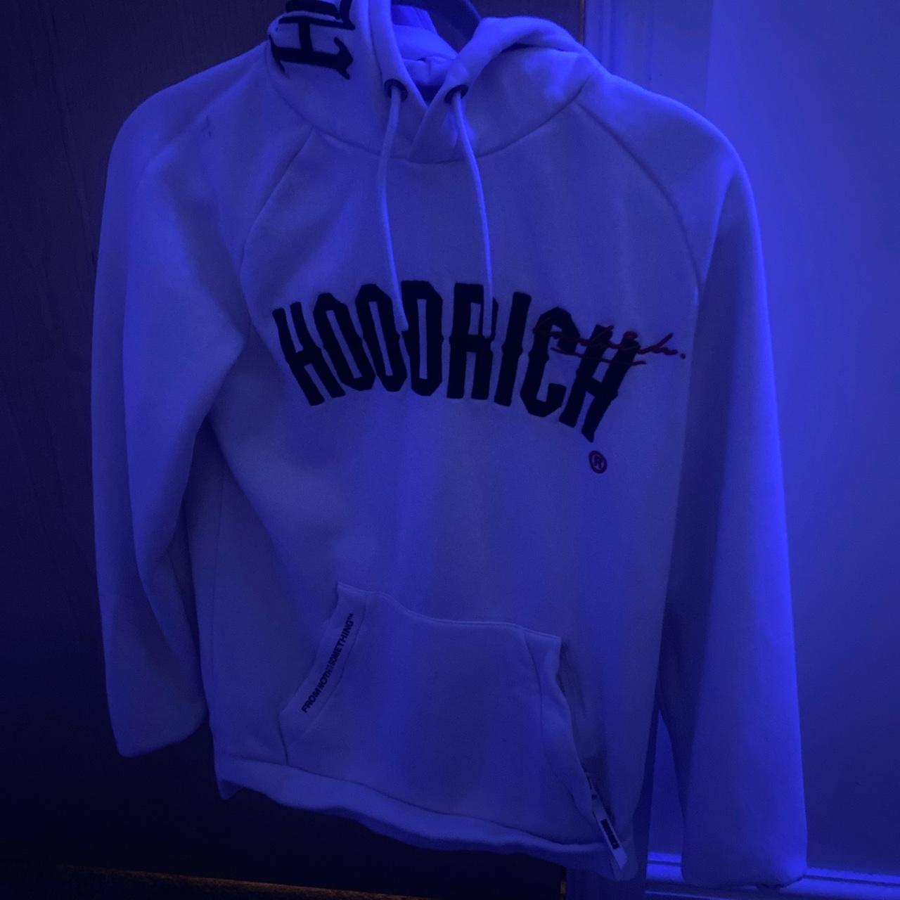 hoodrich white hoodie - Depop