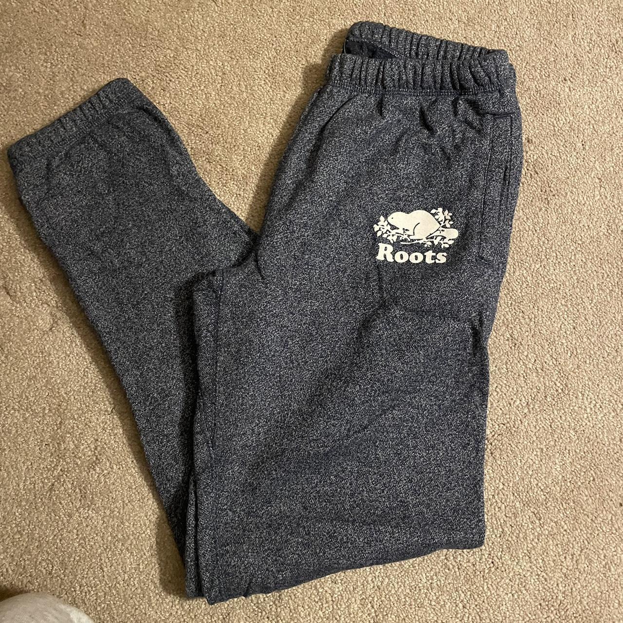 Blue Roots sweatpants size Small - Depop