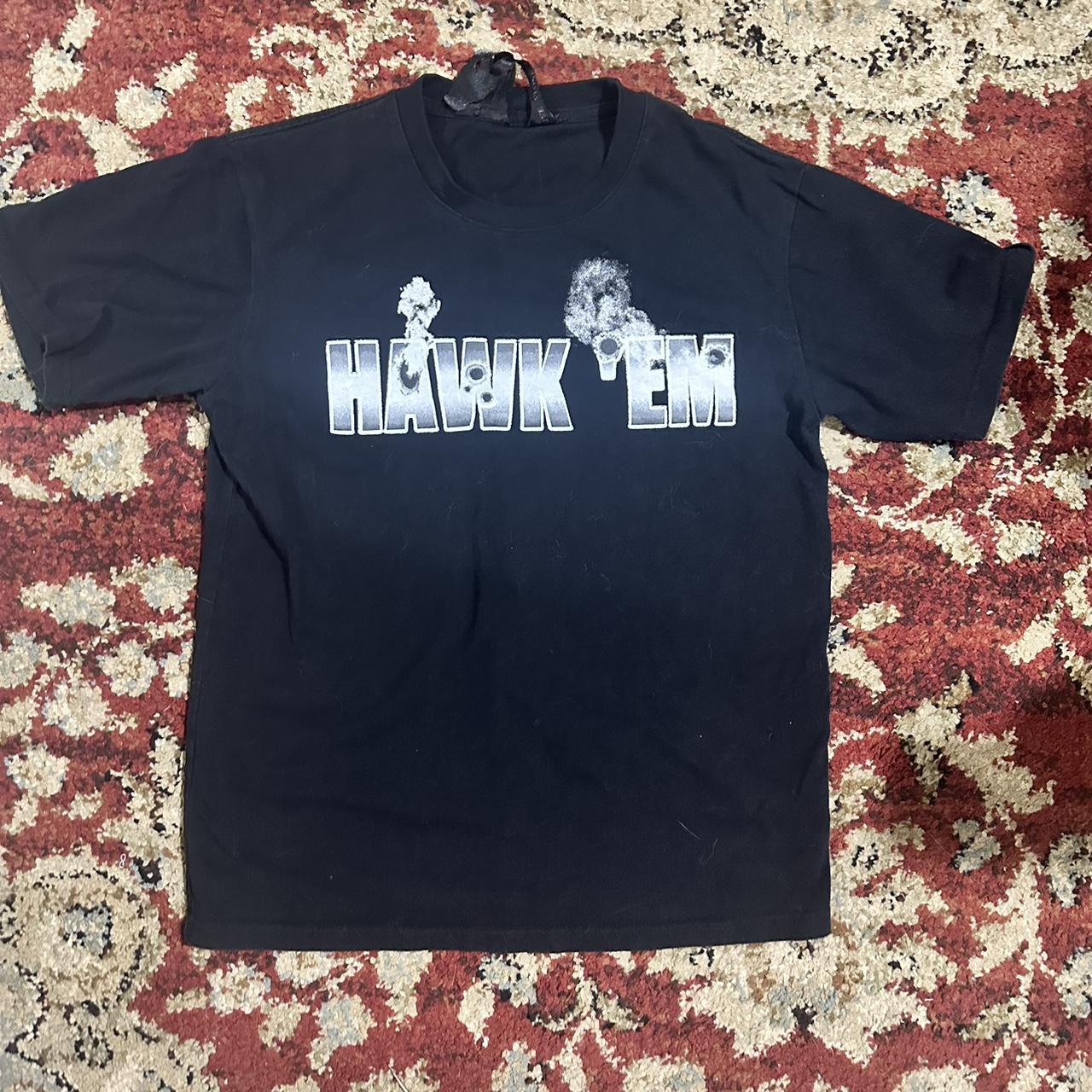 Vlone t shirt hawk em - Depop