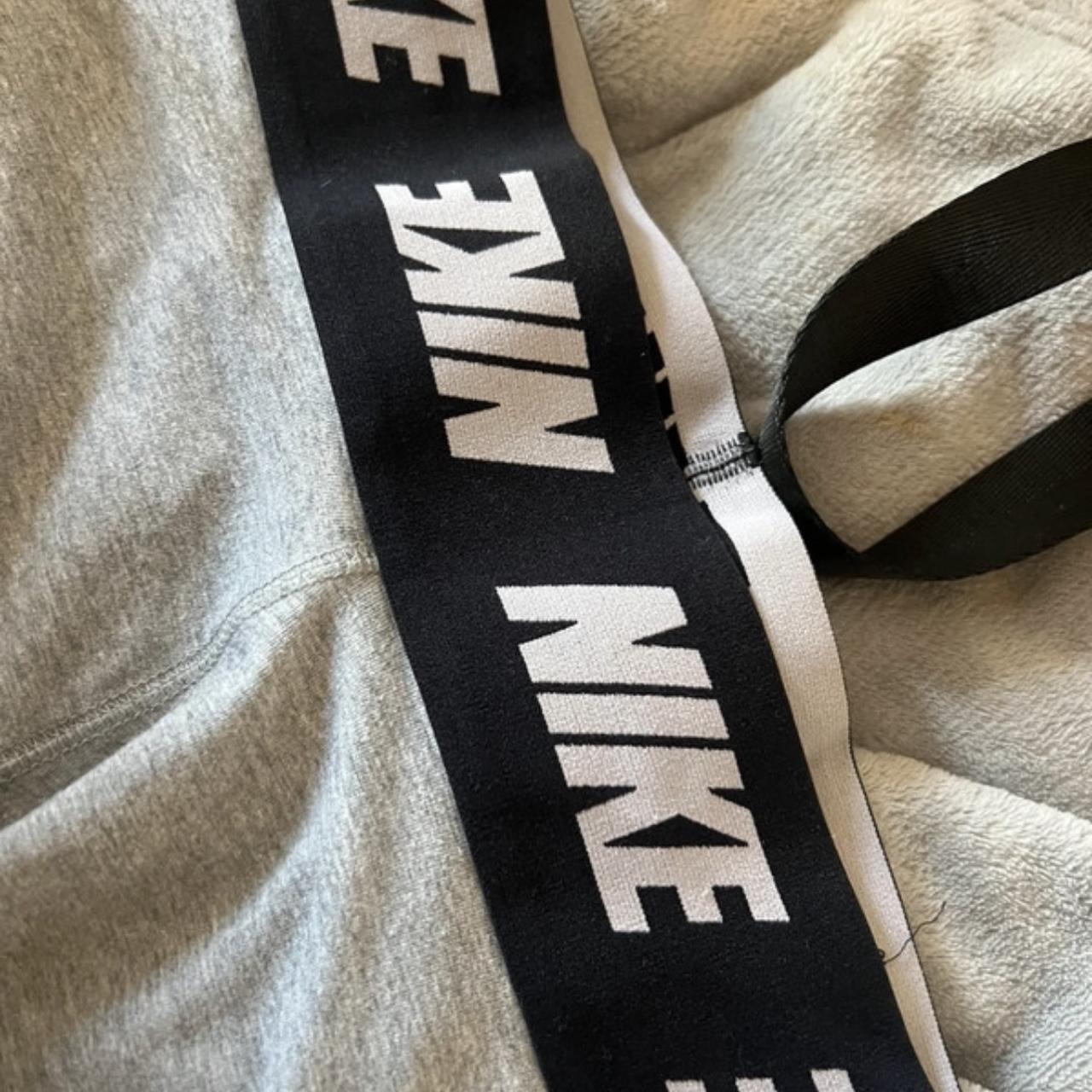 Nike tick grey swoosh leggings In pretty much... - Depop