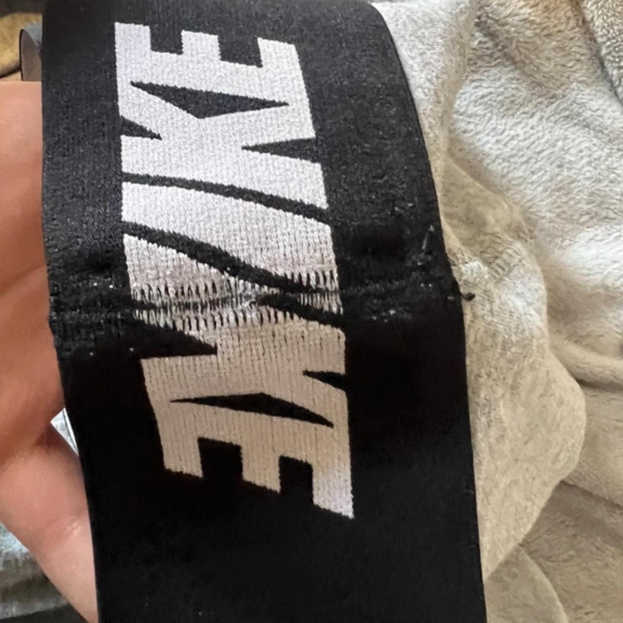 Nike tick grey swoosh leggings In pretty much... - Depop