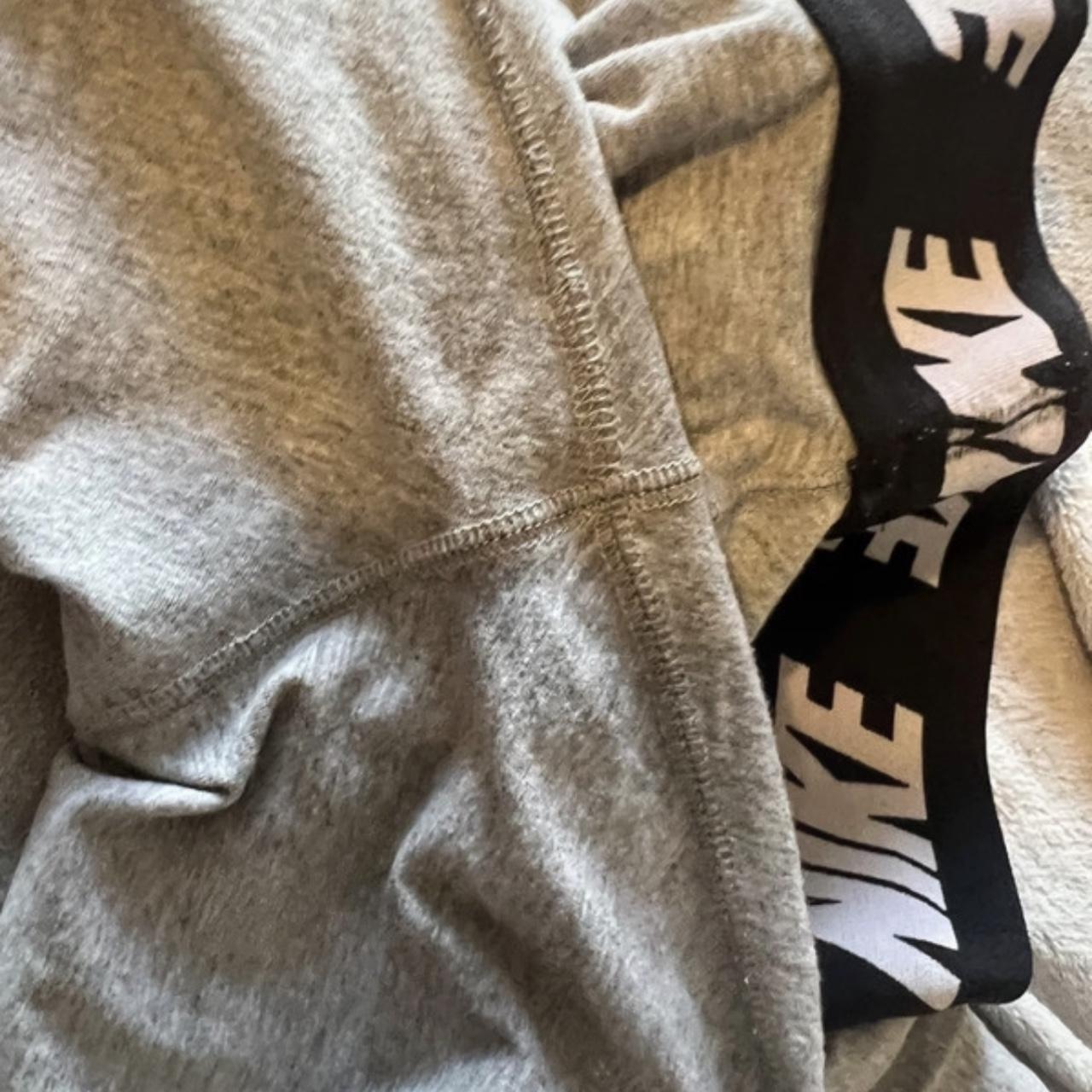 Nike tick grey swoosh leggings In pretty much... - Depop