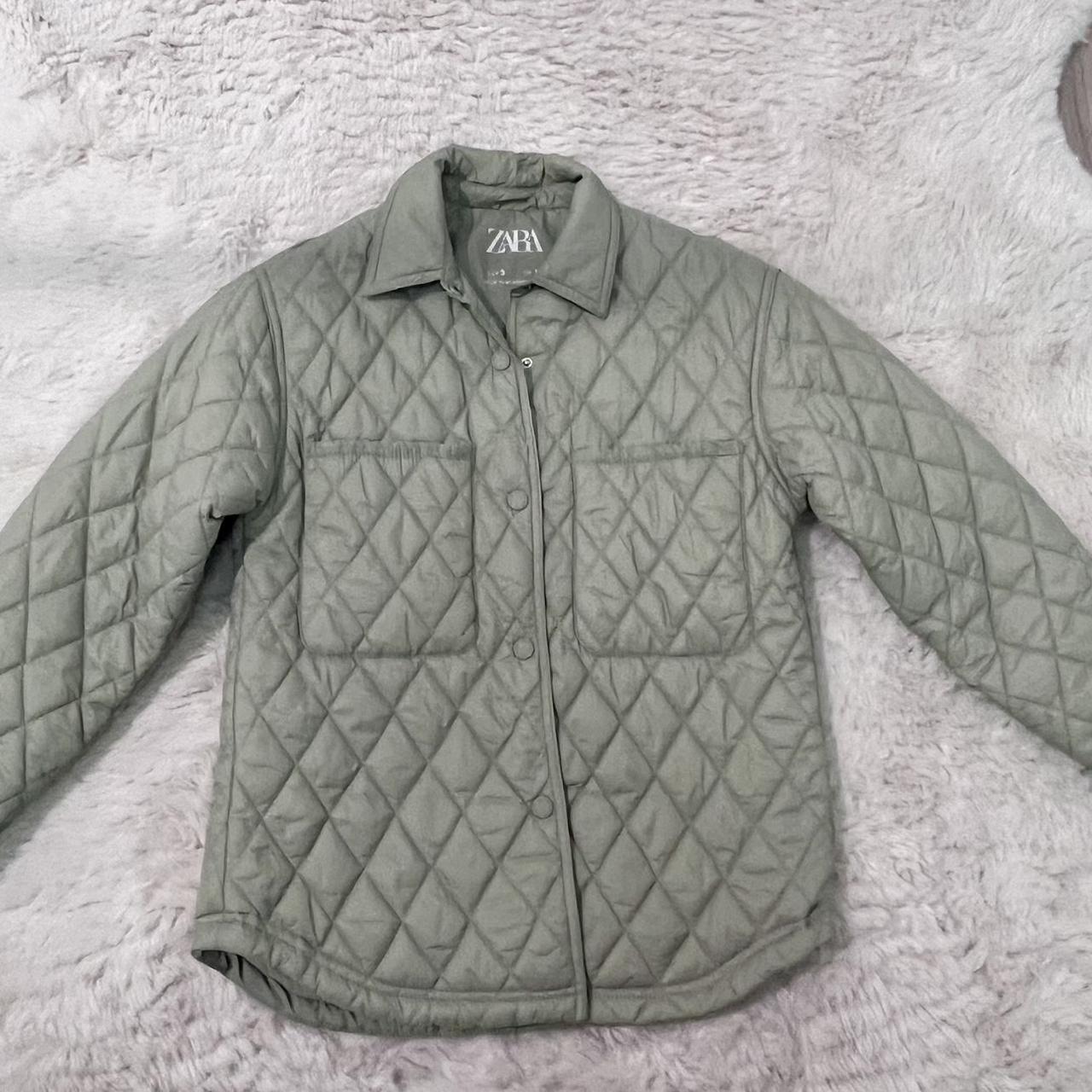 Zara Girls quilted jacket/coat Size 9 yr - Depop