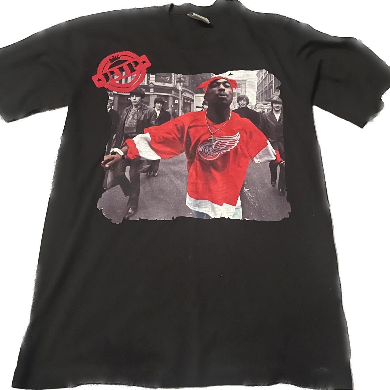 This is a pro club shirt with a printed Tupac on it... - Depop