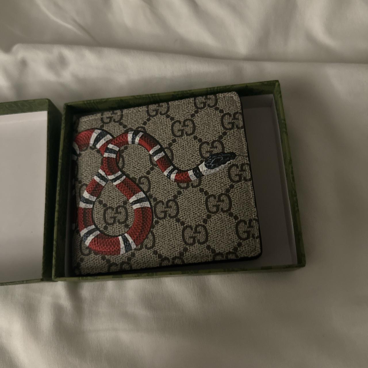 Gucci Red Snake Wallet With box - Depop