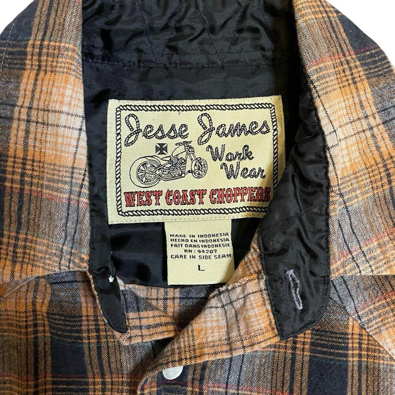 West Coast Choppers Jesse James Work Wear Shirt... - Depop