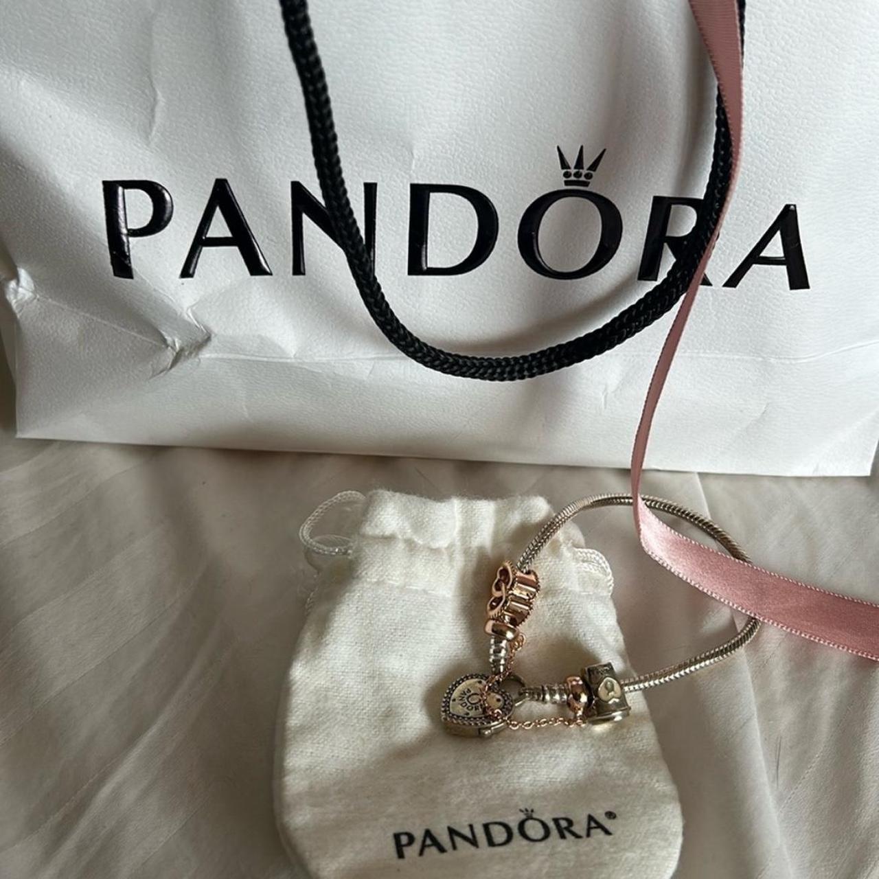 A Pandora bracelet with a drink to go take a break... - Depop