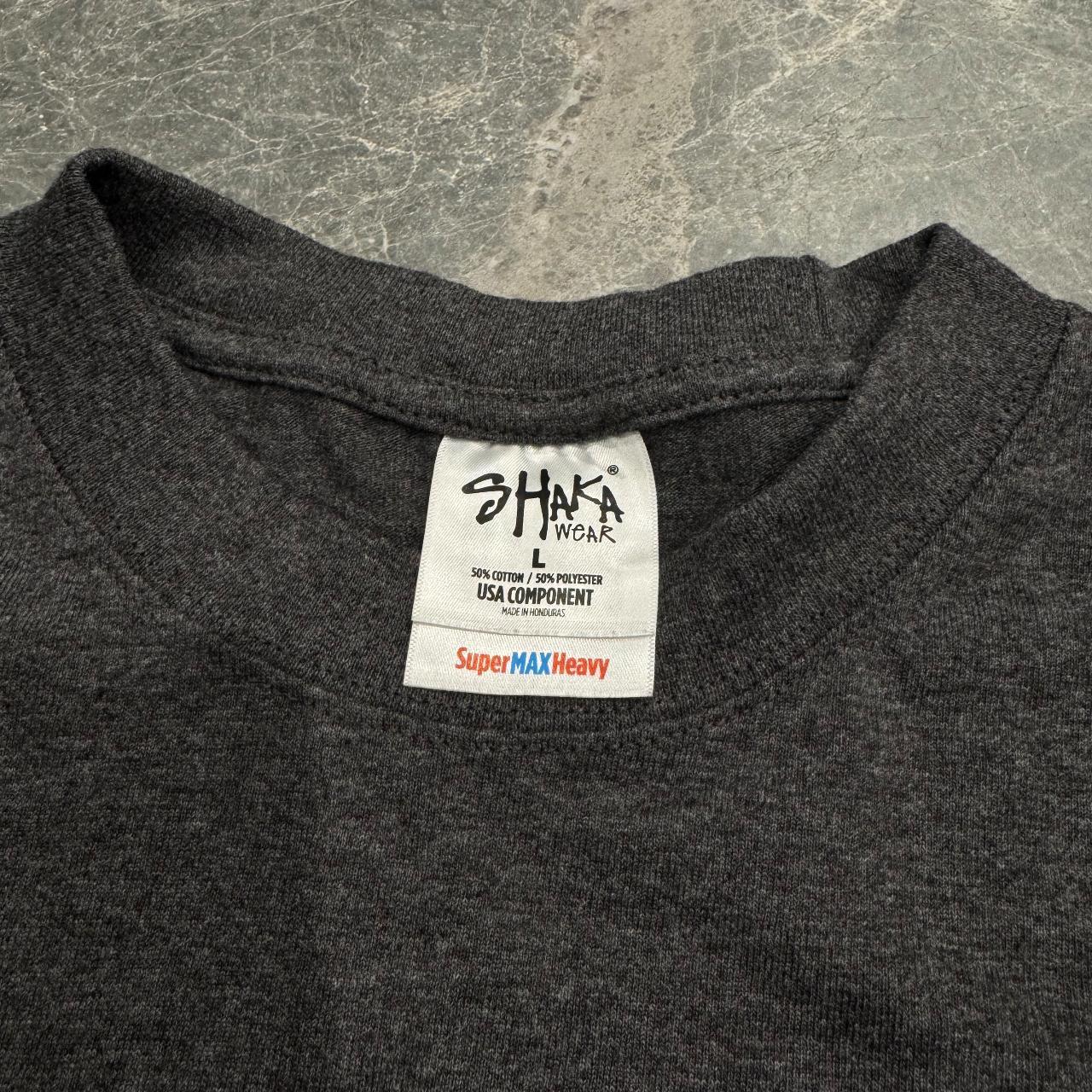 Dark Grey Shaka Wear T-shirt Size L DM for any... | Depop