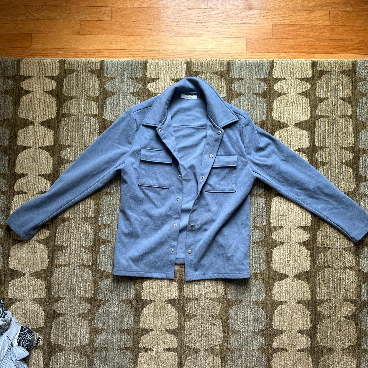 Primark blue fleece jacket - Depop