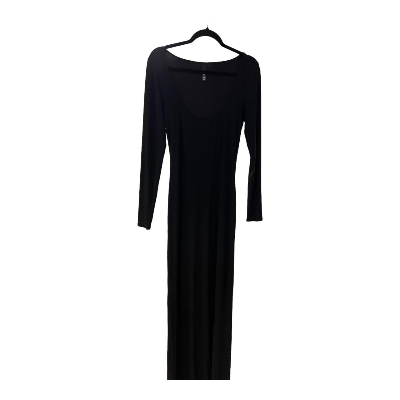 Skims Long Sleeve bodycon maxi dress. Ribbed with... - Depop