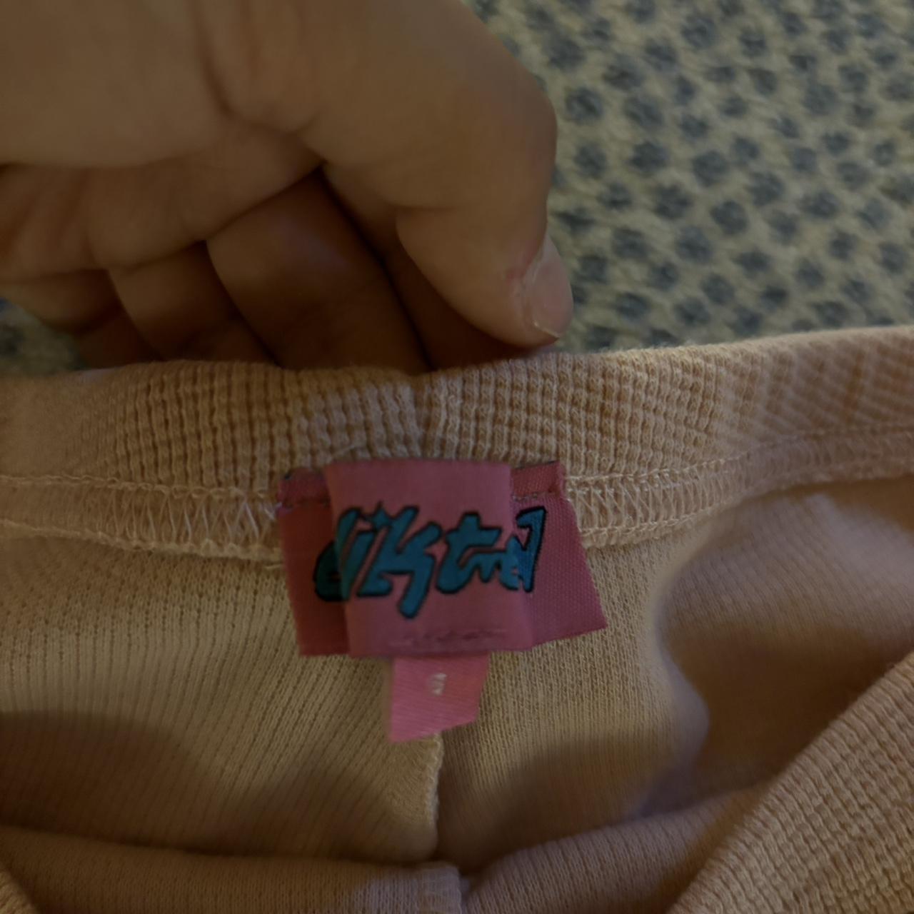 Edikted pink waffle shorts, size small, in good... - Depop