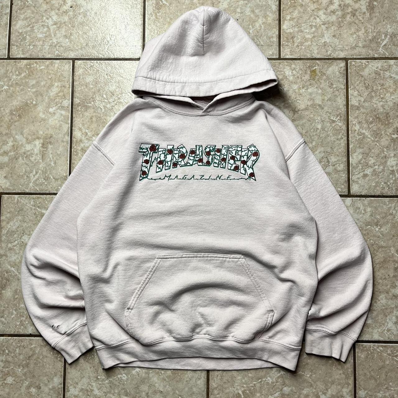 Thrasher rose thorn graphic skate hoodie Hard to... | Depop