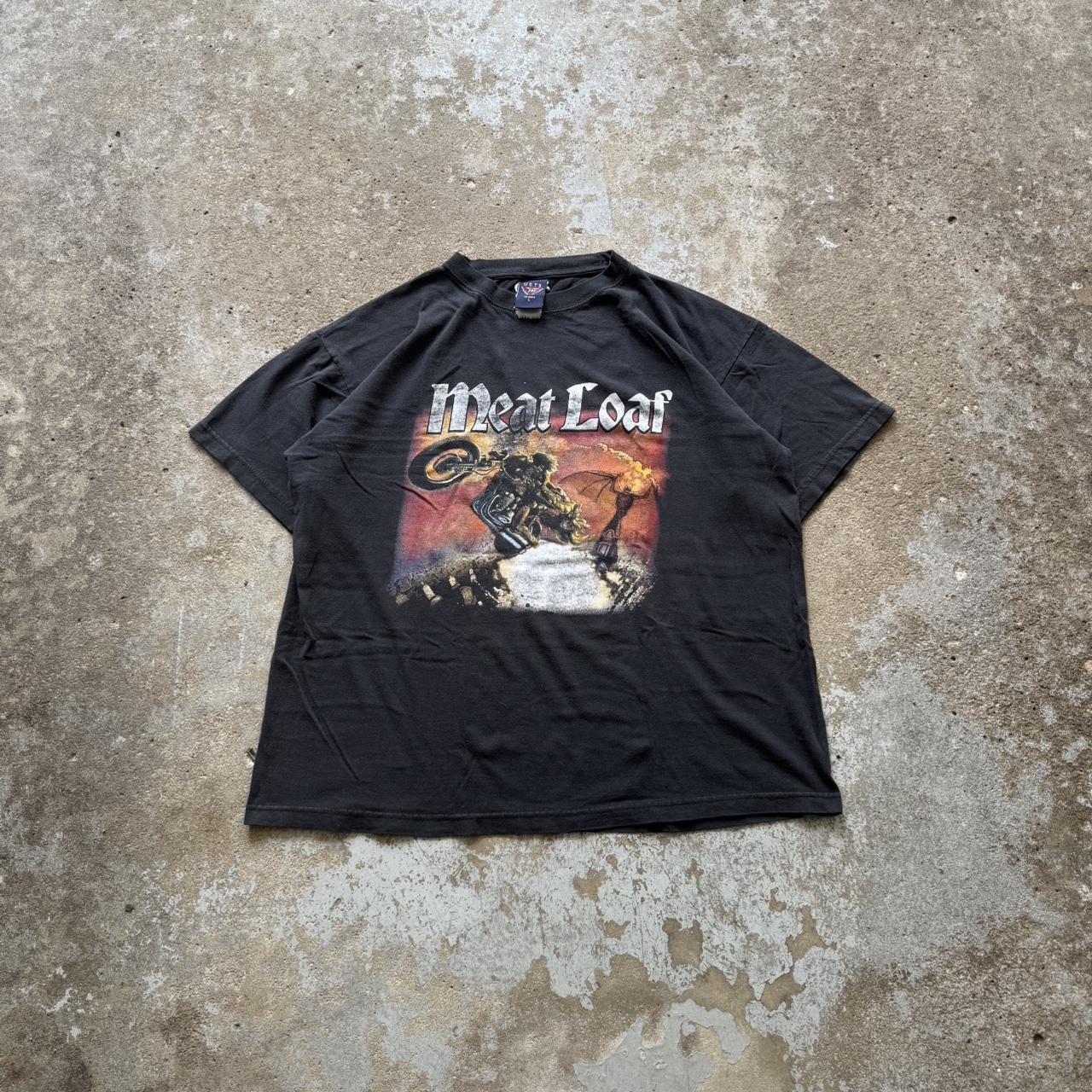 Vintage ‘03 Meatloaf Bat Out Of Hell Band Tee size... | Depop