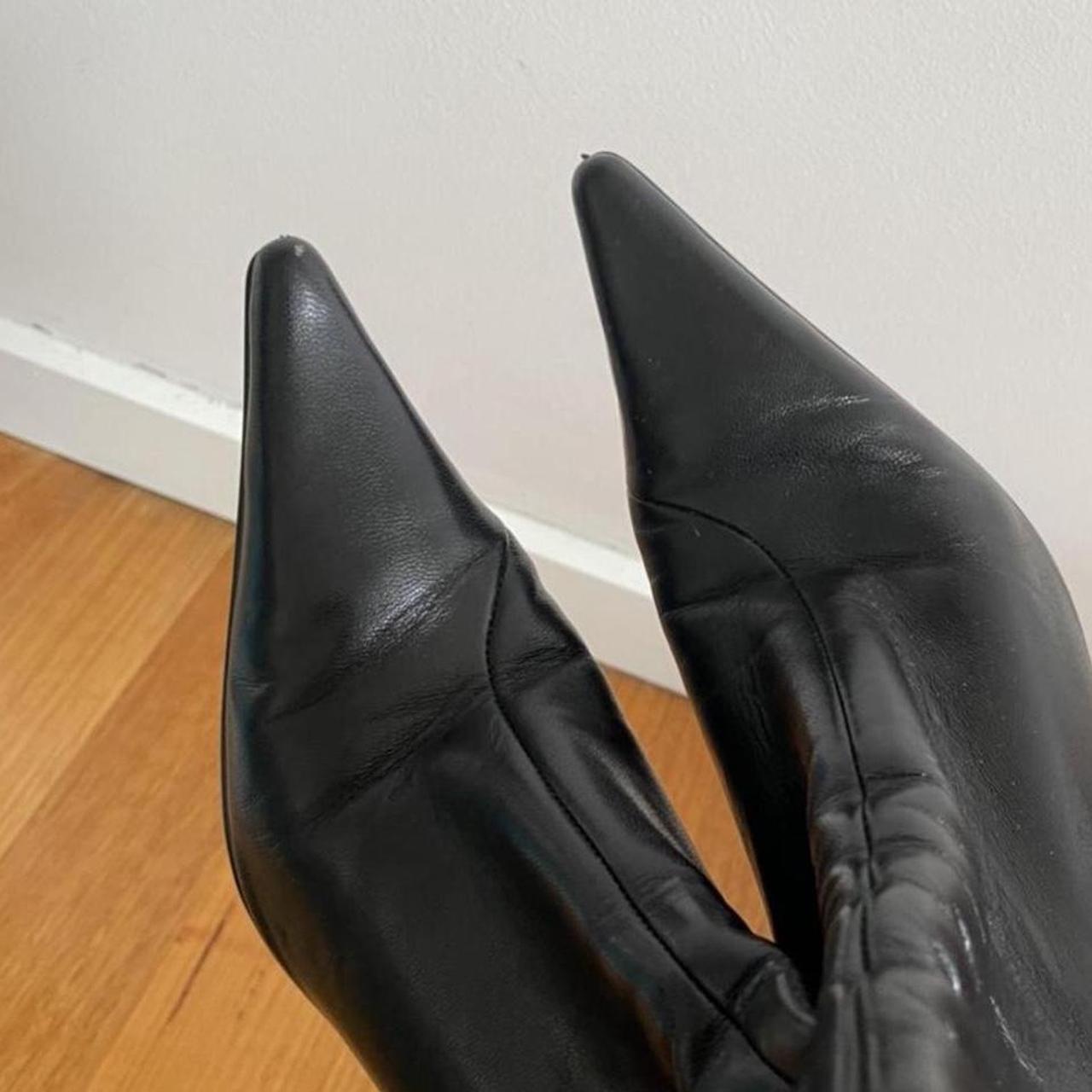 REPOP Black witchy mid shin high boots 🖤 Best fit... - Depop