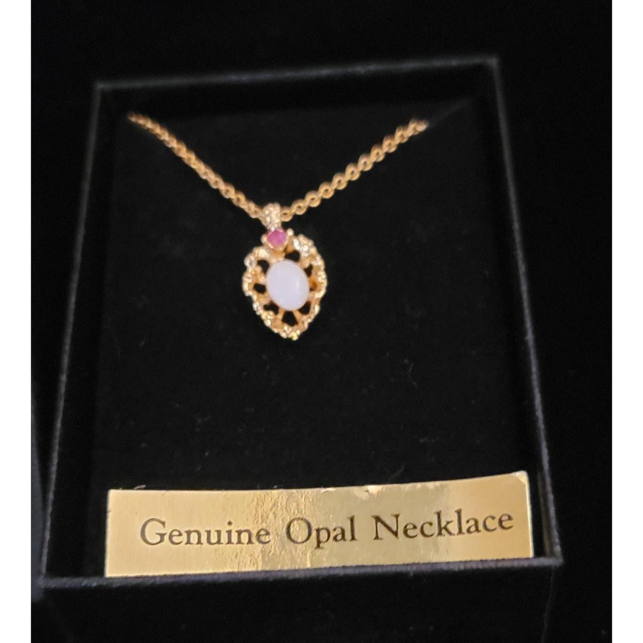 NIB Vintage Van Doran genuine opal and ruby... - Depop