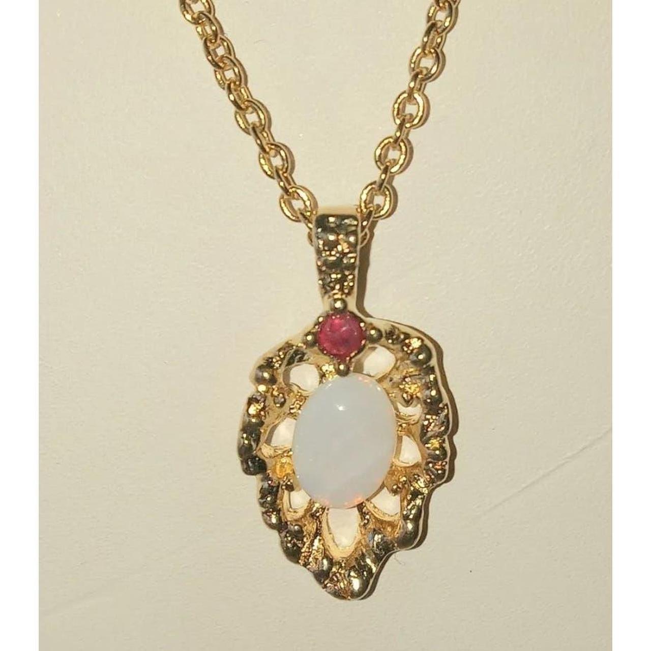 NIB Vintage Van Doran genuine opal and ruby... - Depop