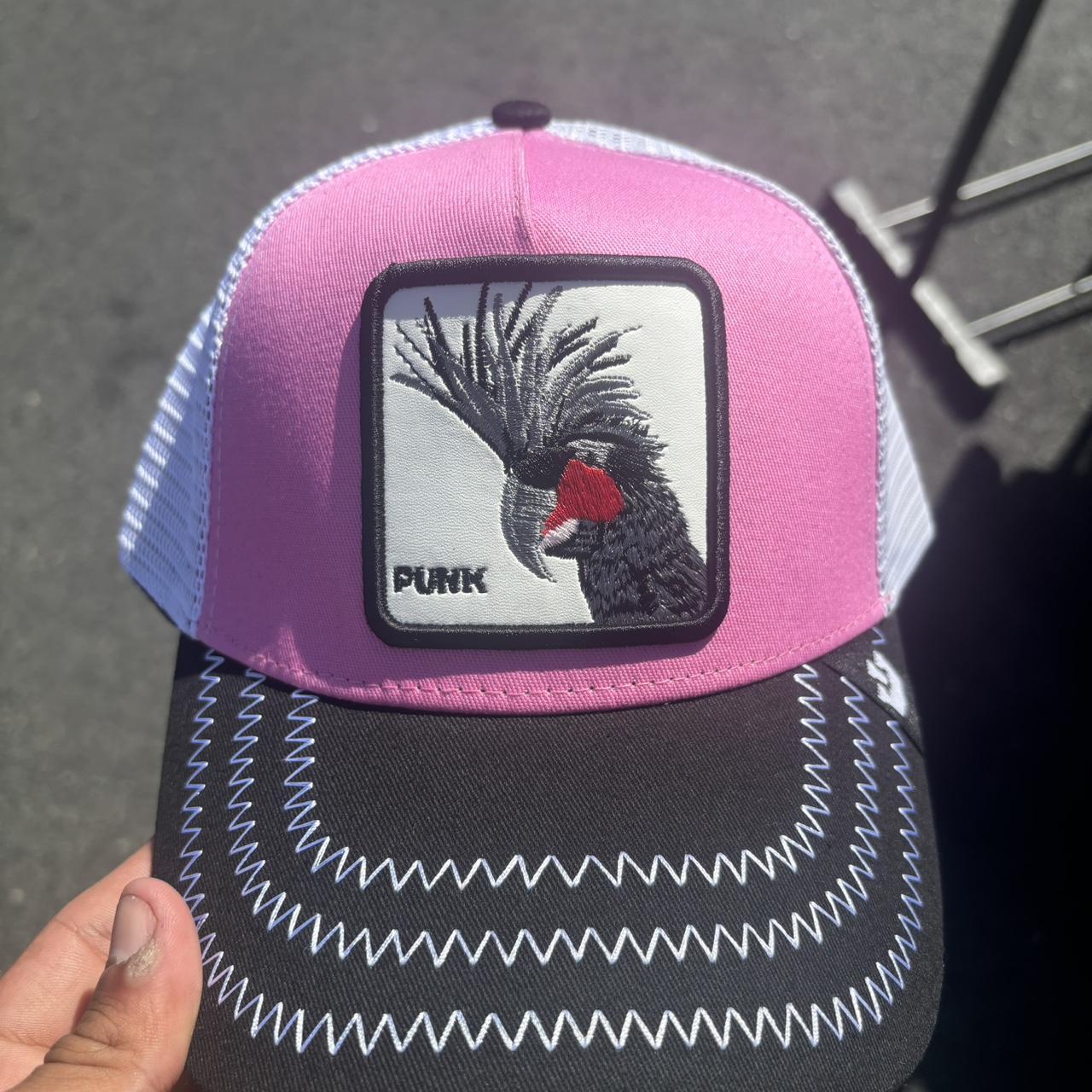 Goorin Bros Punk Pink Bird Trucker Hat Brand... - Depop