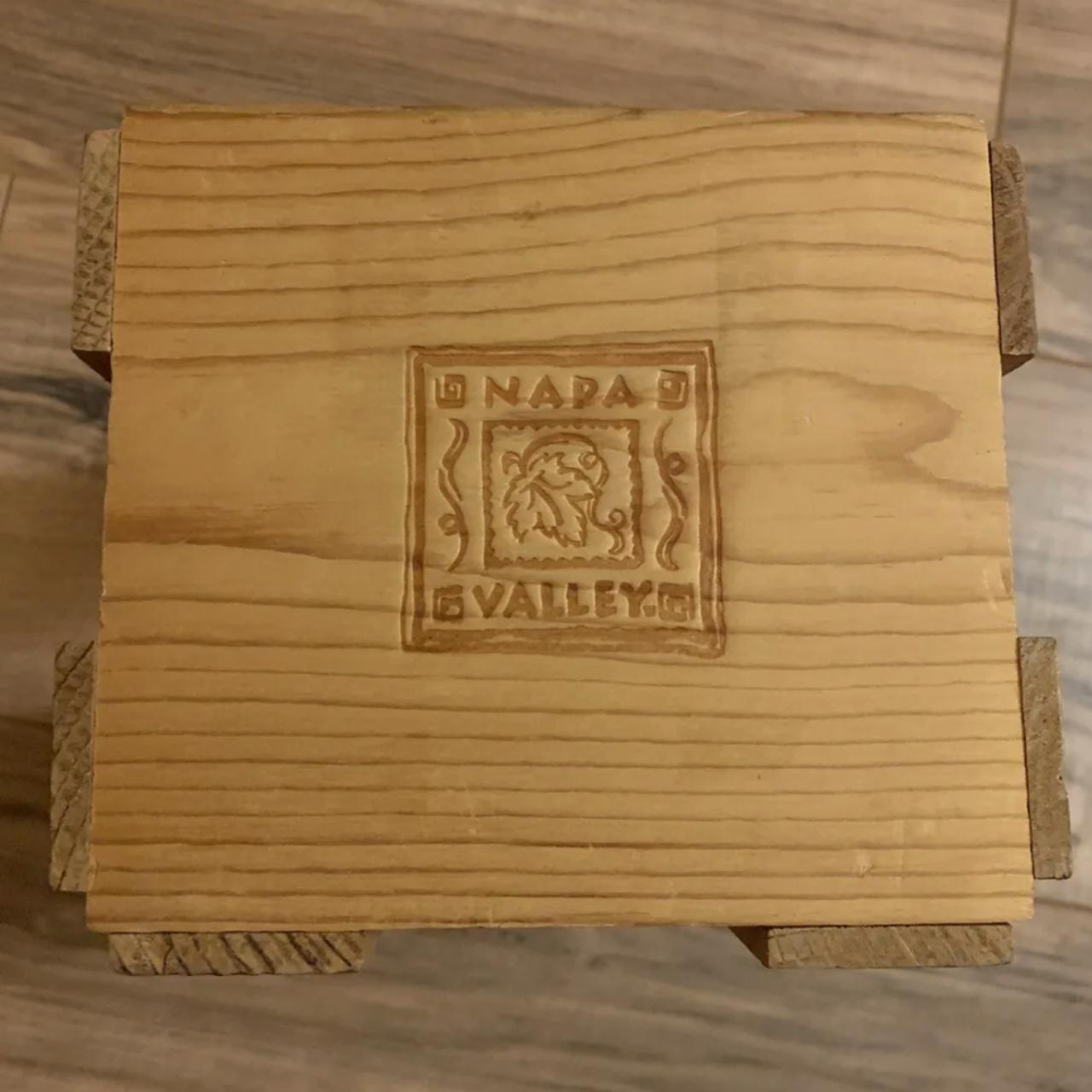 Vintage Napa Valley Wooden Vintage CD/DVD Crate Wood... - Depop