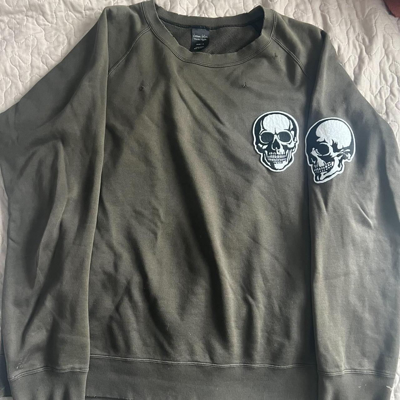 number nine double skull crewneck size 3 MESSAGE ME... - Depop